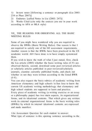 The basic writing rules (bw rs)in this document, i shall li | PDF