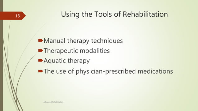 The basis of injury rehabilitation | PPTX