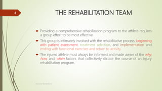 The basis of injury rehabilitation | PPTX