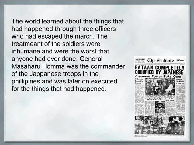 The bataan death_march | PDF | War and Conflicts