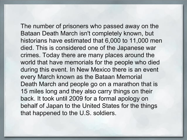 The bataan death_march | PDF | War and Conflicts