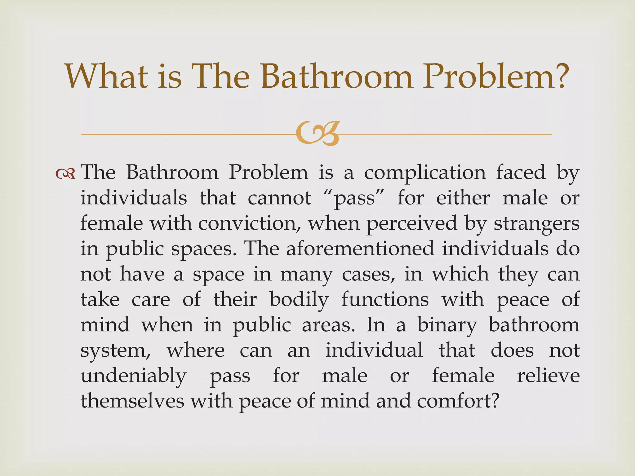 The bathroom problem 2 (1) | PPTX