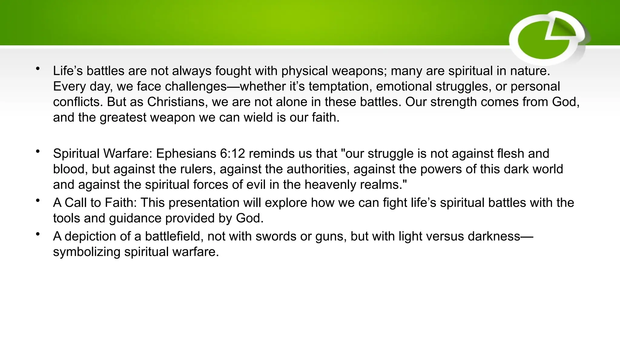 Trusting God for Victory in Life's Struggles | PPTX
