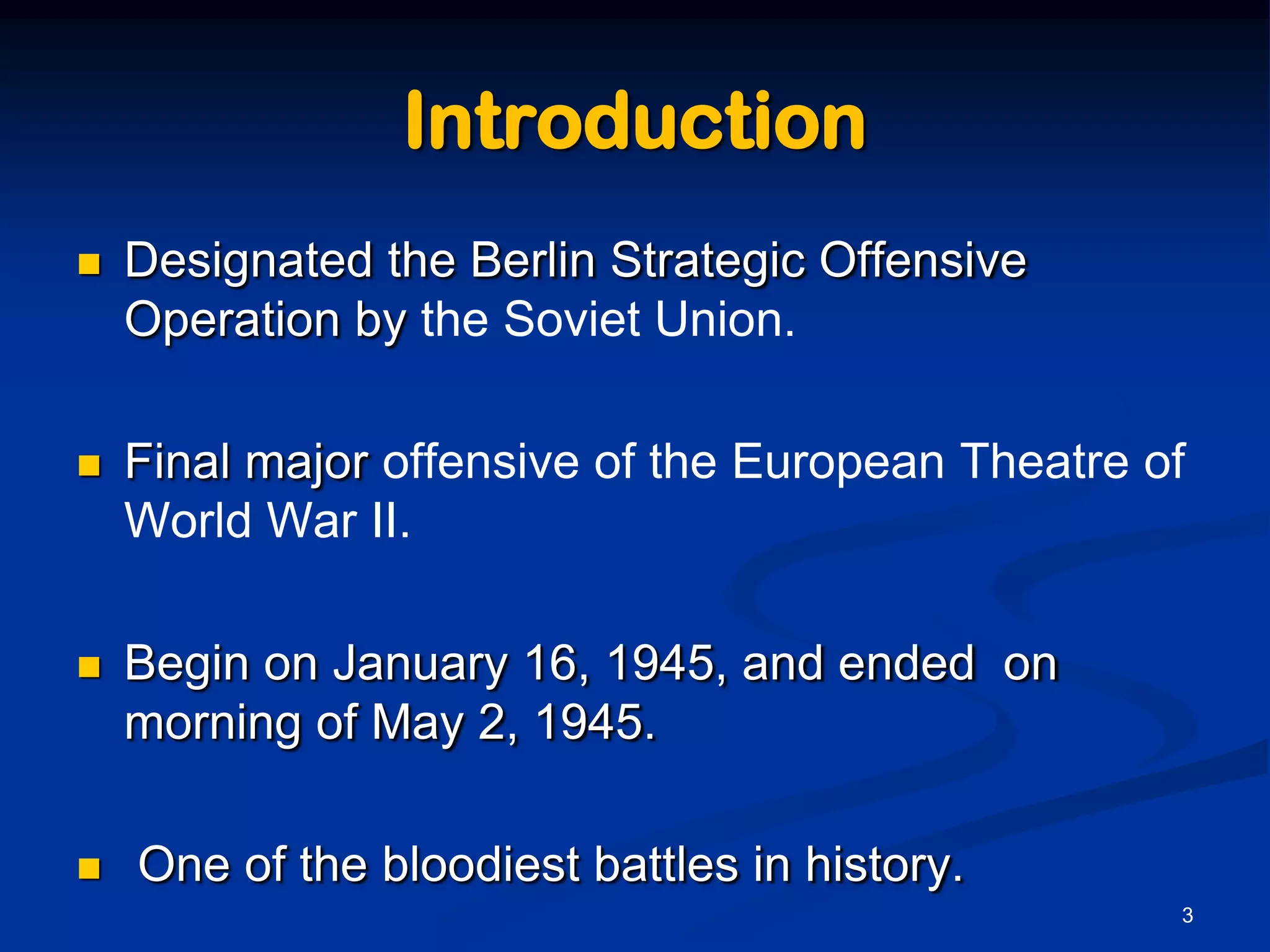 The battle of berlin | PPTX