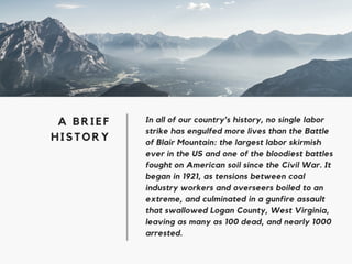 History of the Labor Movement: The Battle of Blair Mountain | PDF