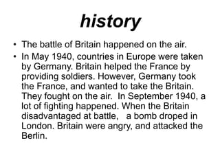 The Battle Of Britain. | PPTX