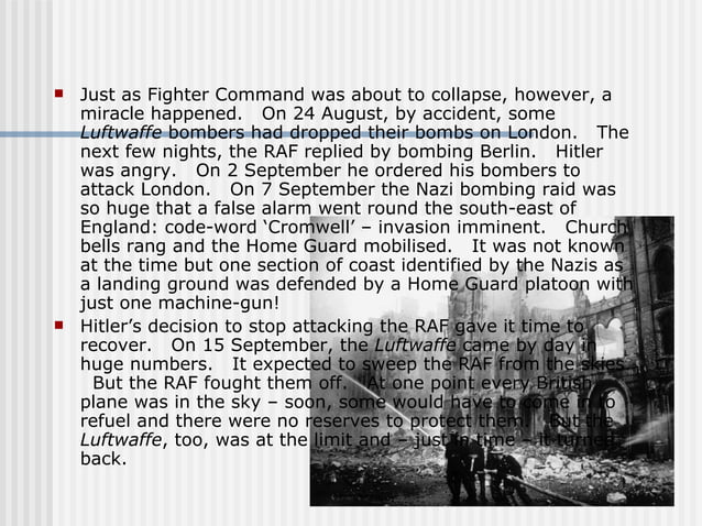 The Battle Of Britain | PPT