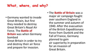 A presentation on- The Battle of Britain | PDF