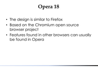 The battle of browsers | PPSX | Browsers | Computer Software and Applications
