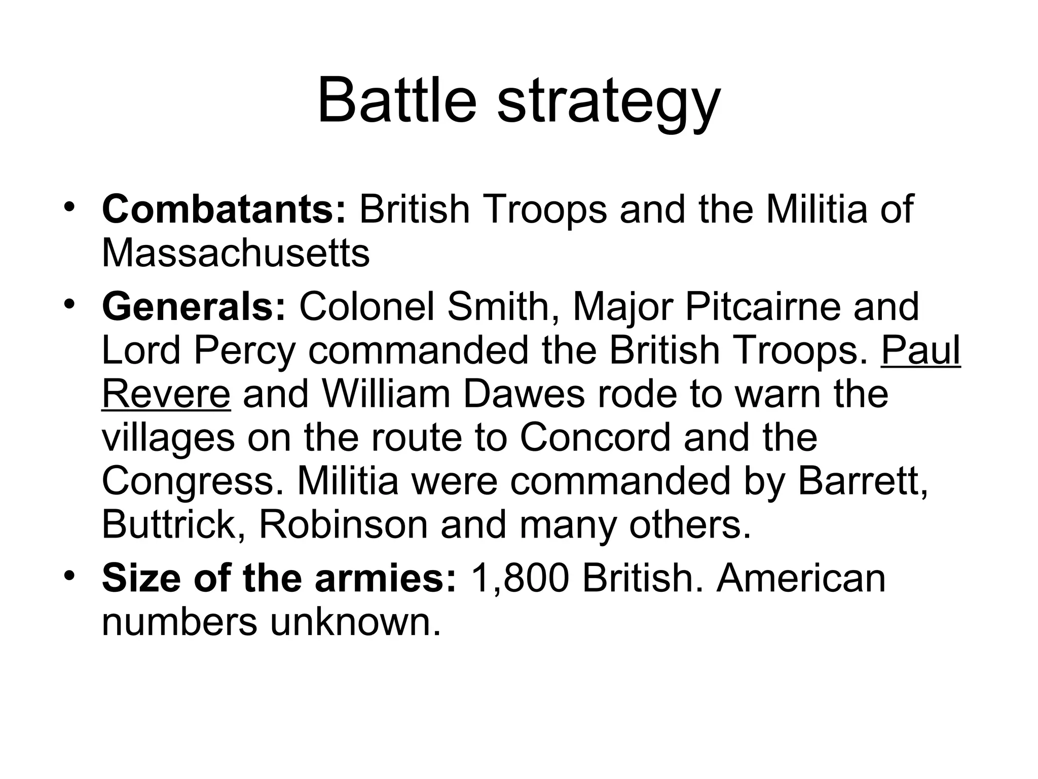 The battle of concord and lexington 1775 | PPT