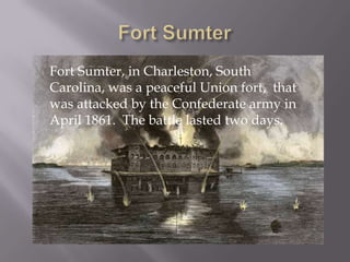 The Battle of Fort Sumter | PPTX
