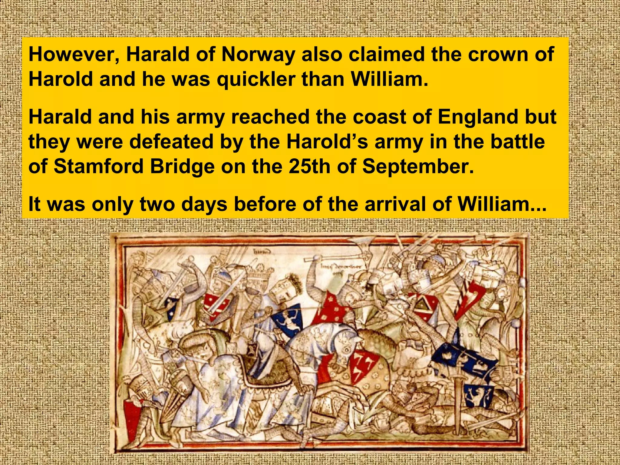 The battle of hastings | PPT