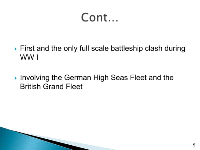 The battle of jutland | PPTX