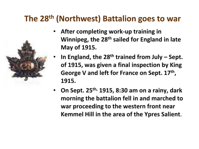 The Battle of Mount Sorrel | PPT