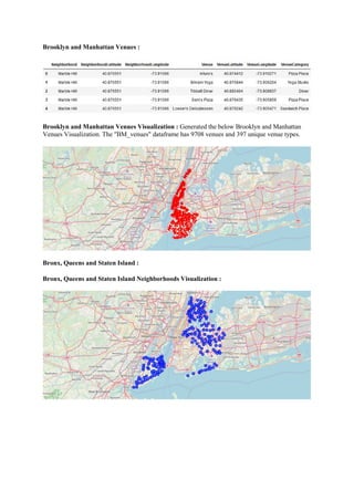 The battle of neighborhoods report | PDF
