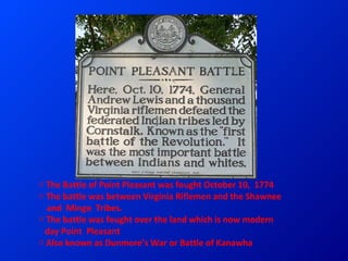 The Battle Of Point Pleasant | PPT