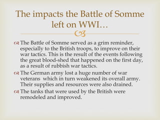 The Battle of Somme | PPTX