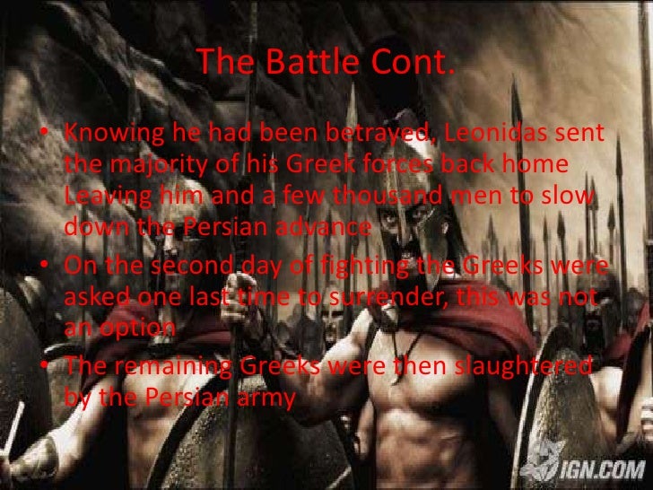 The Battle Of The 300 Spartans