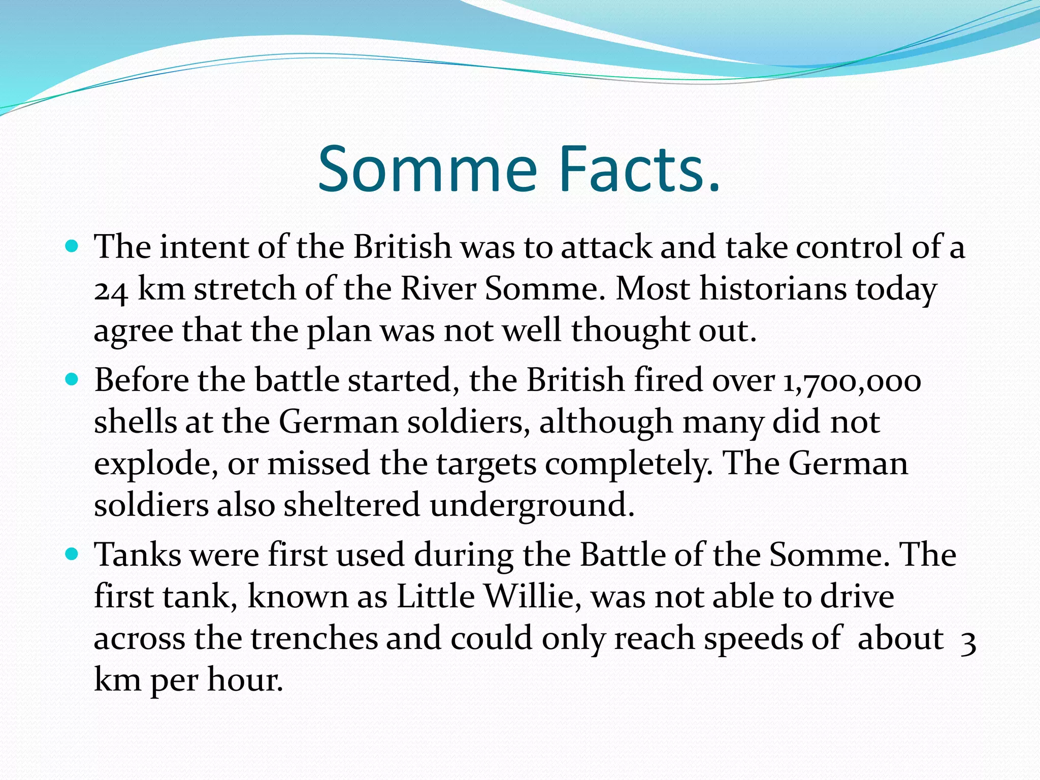 The battle of the somme | PPTX