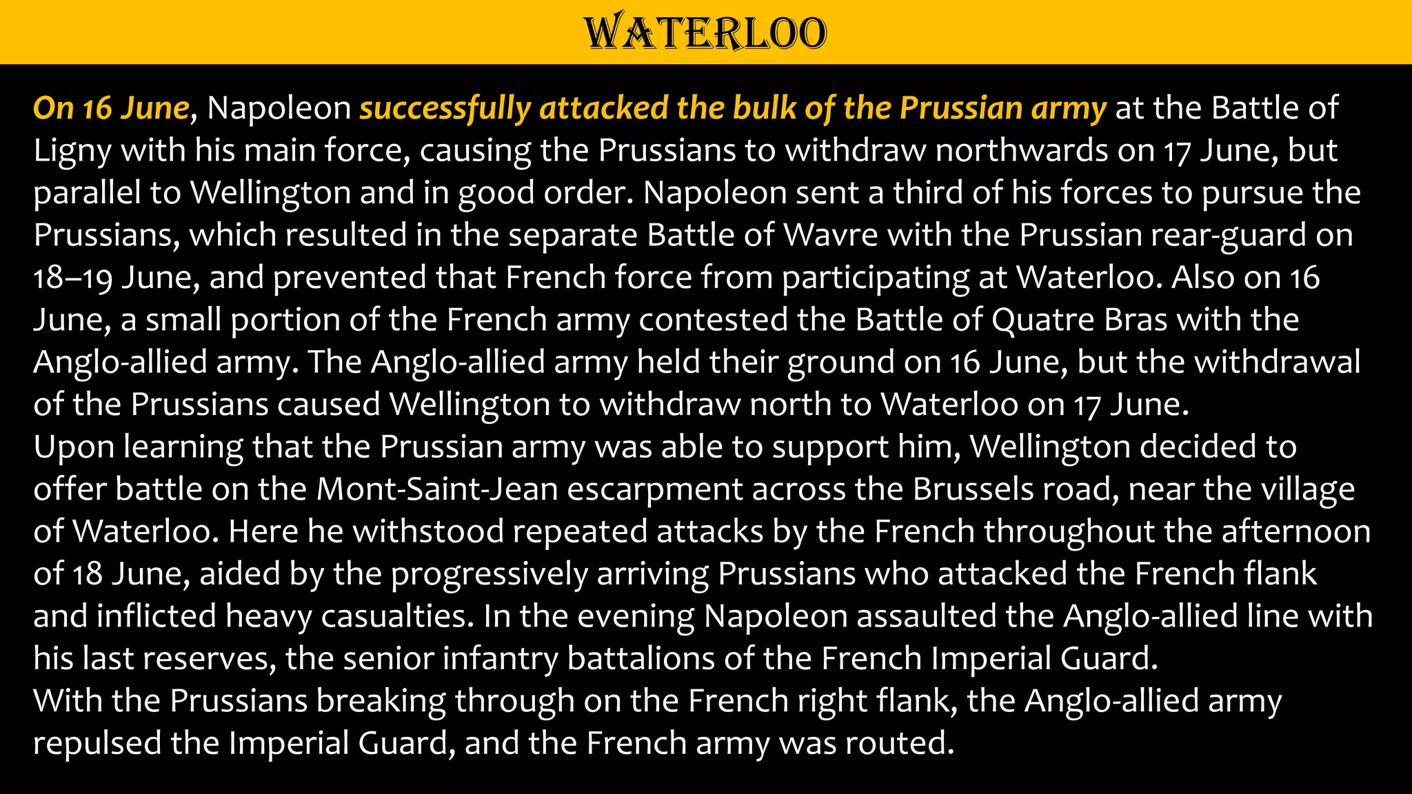 The battle of Waterloo | PDF