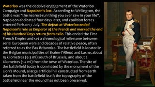 The battle of Waterloo | PDF