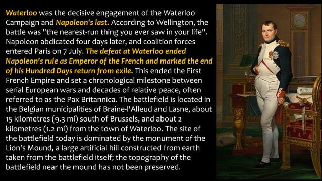 The battle of Waterloo | PDF