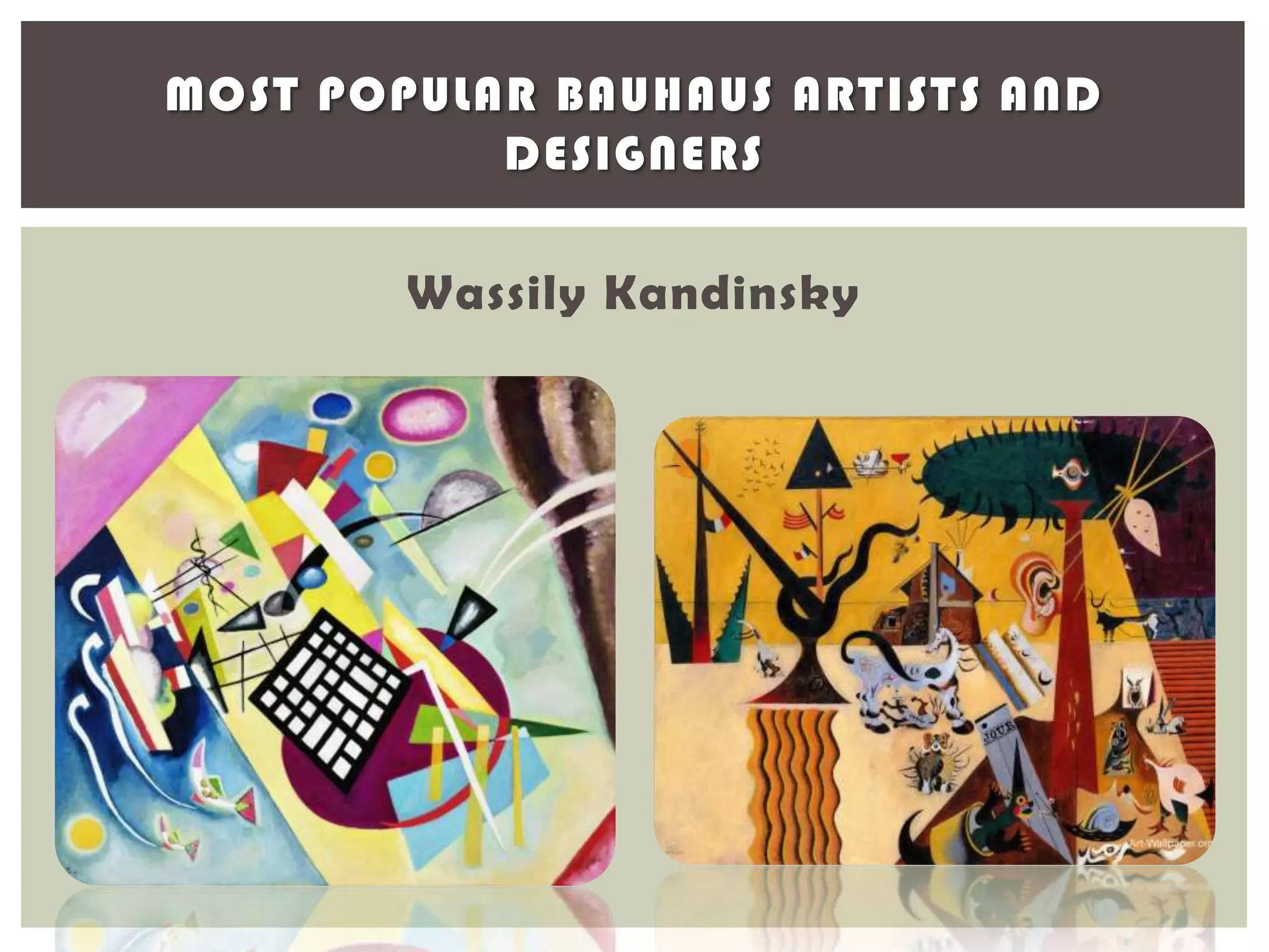 The bauhaus presentation | PPTX