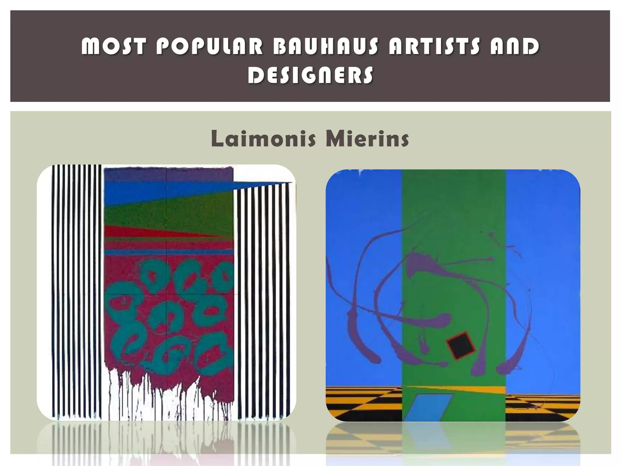 The bauhaus presentation | PPTX