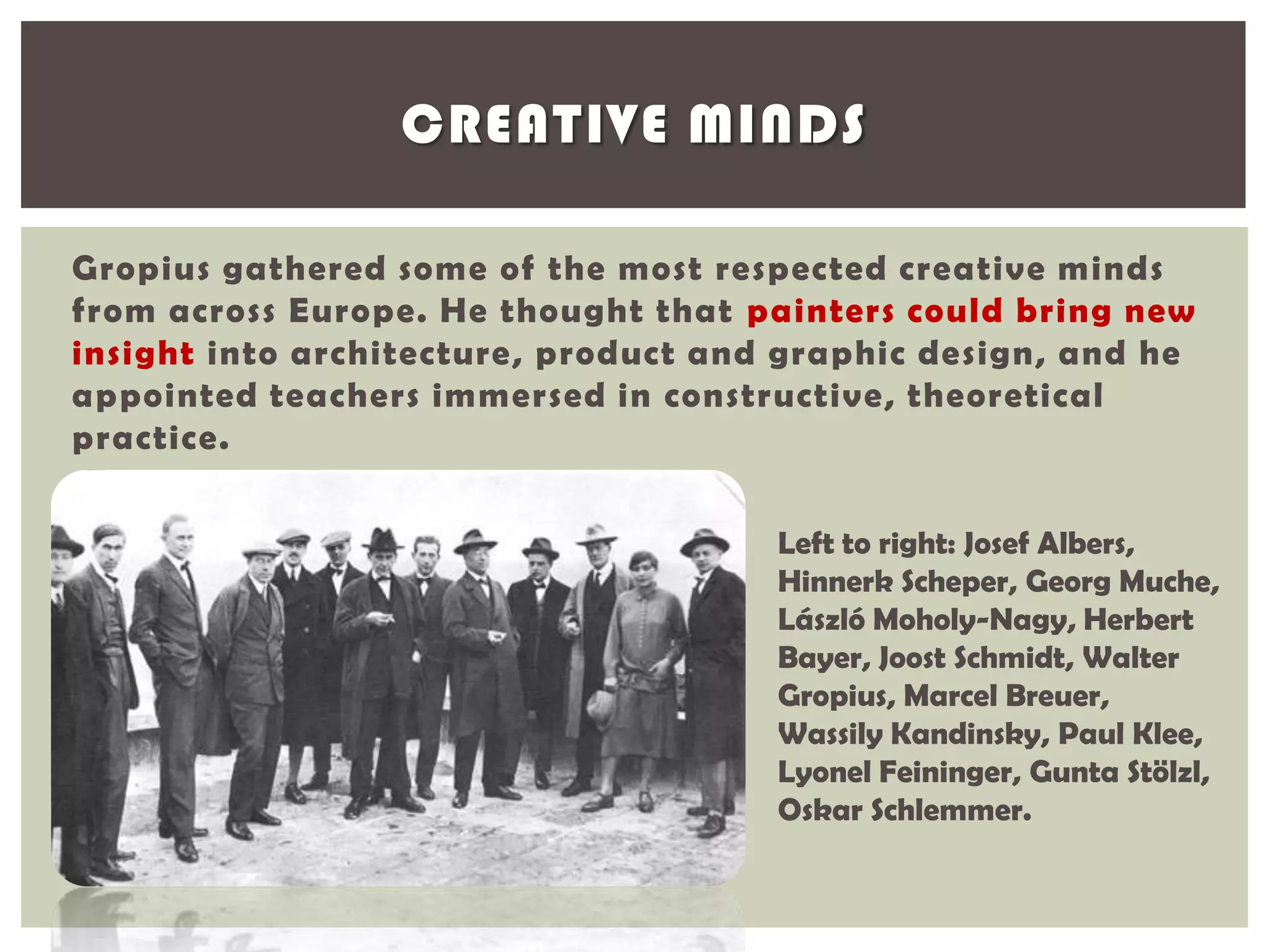 The bauhaus presentation | PPTX