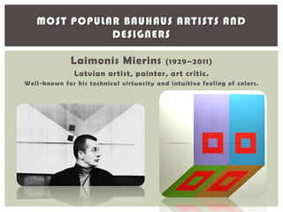 The bauhaus presentation | PPTX