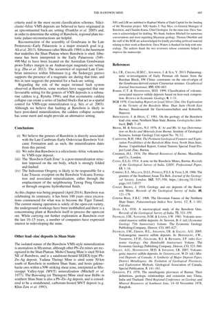 The Bawdwin Mine, Myanmar: a review of its Geological setting and ...