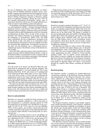 The Bawdwin Mine, Myanmar: a review of its Geological setting and ...