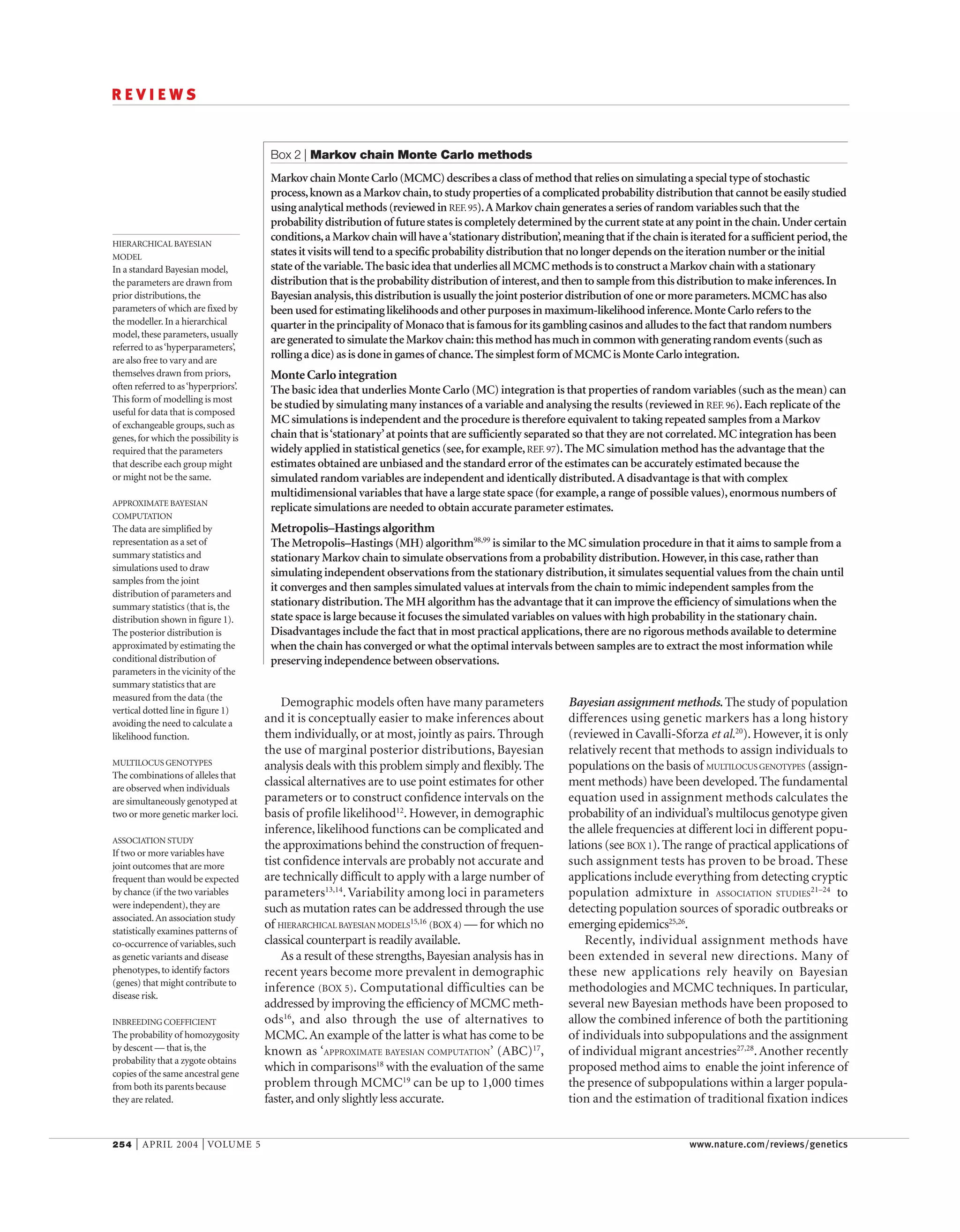 The bayesian revolution in genetics | PDF