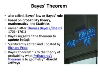 The bayes theory [autosaved] | PPTX