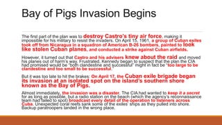The Bay of Pigs and The Cuban Missile.pptx | Political Issues & policy ...