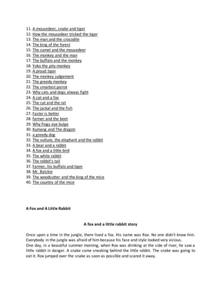 The bear and rabbit | PDF