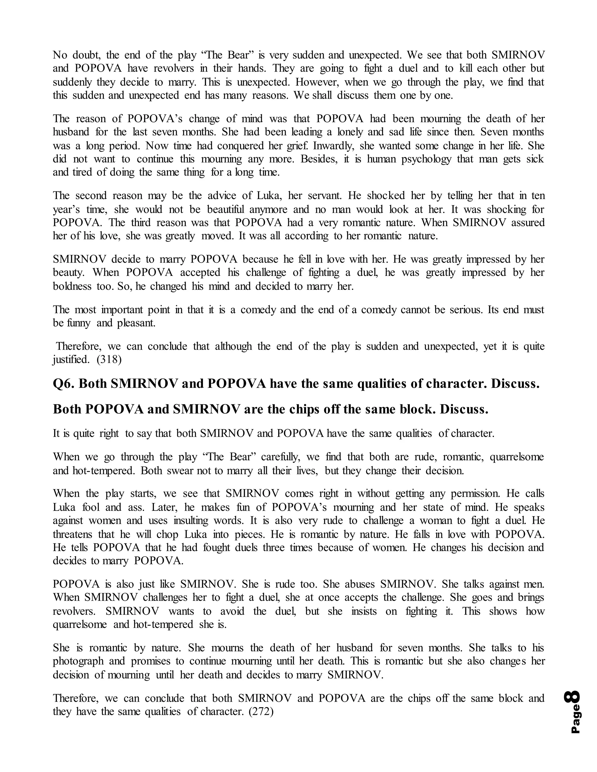 The bear & something to talk about play | DOCX