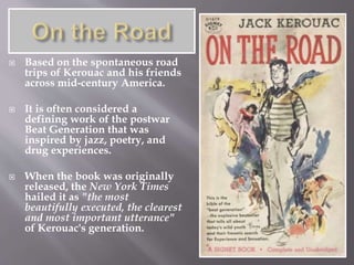 The beat generation 1940s 1950s powerpoint | PPTX