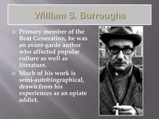 The beat generation 1940s 1950s powerpoint | PPTX