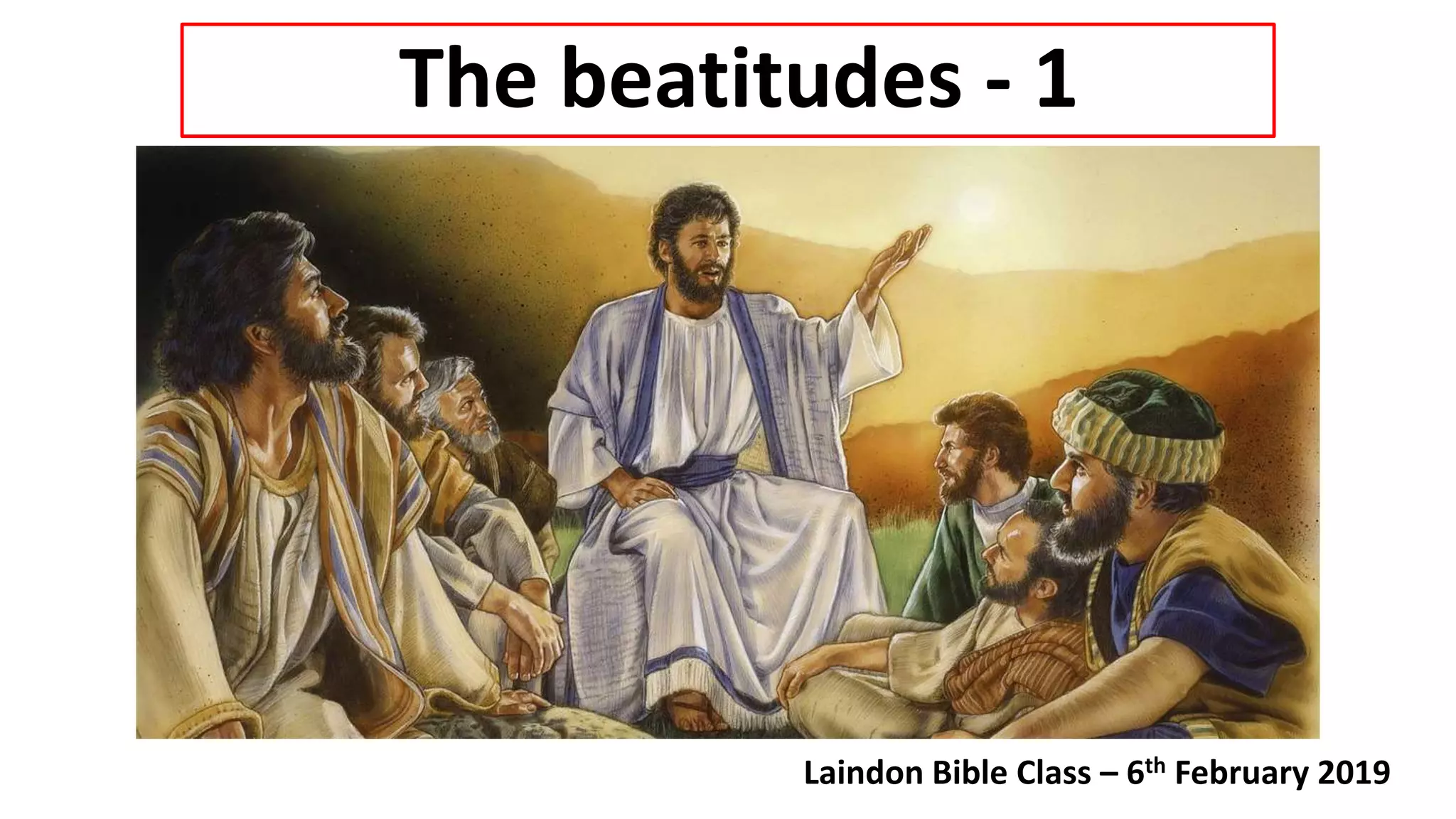 The beatitudes 1 | PPTX