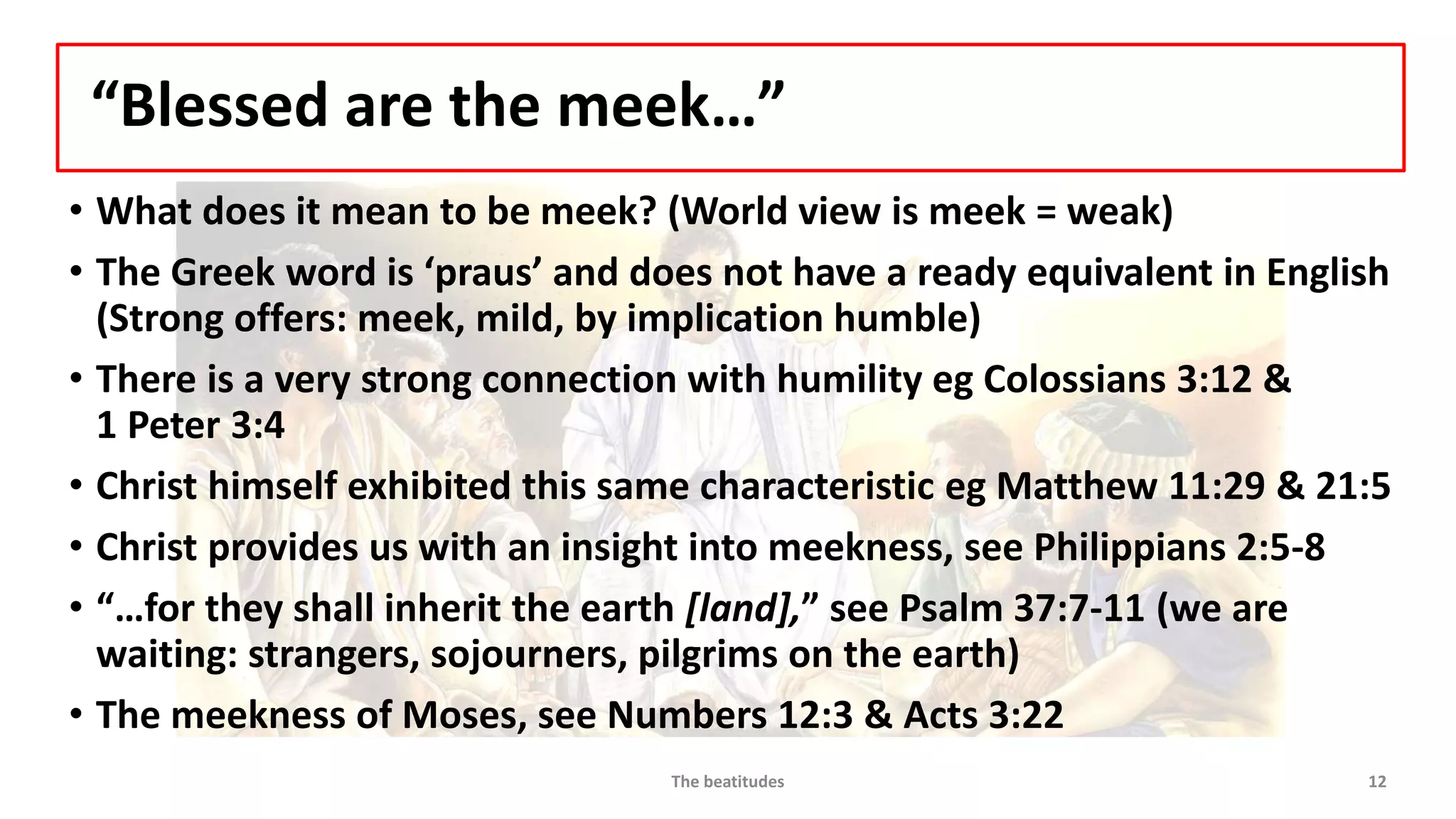 The beatitudes 1 | PPTX