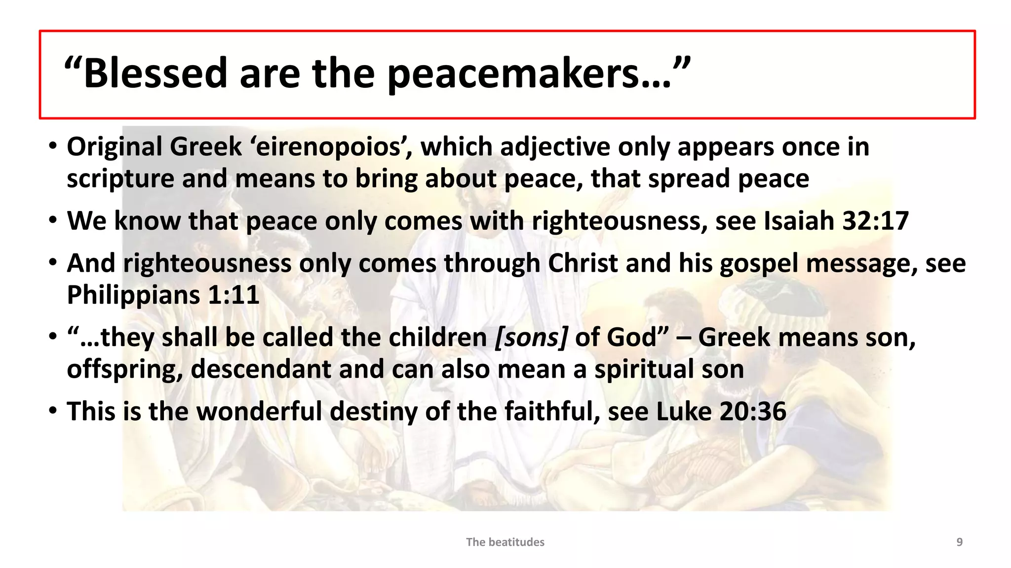 The beatitudes 2 | PPTX