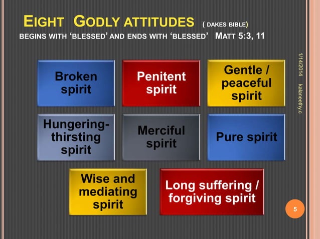 The Beatitudes of Jesus Christ | PPTX | Spirituality | Religion ...