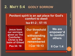 The Beatitudes of Jesus Christ | PPTX | Spirituality | Religion ...