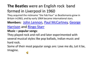 παρουσίαση The beatles | PPT