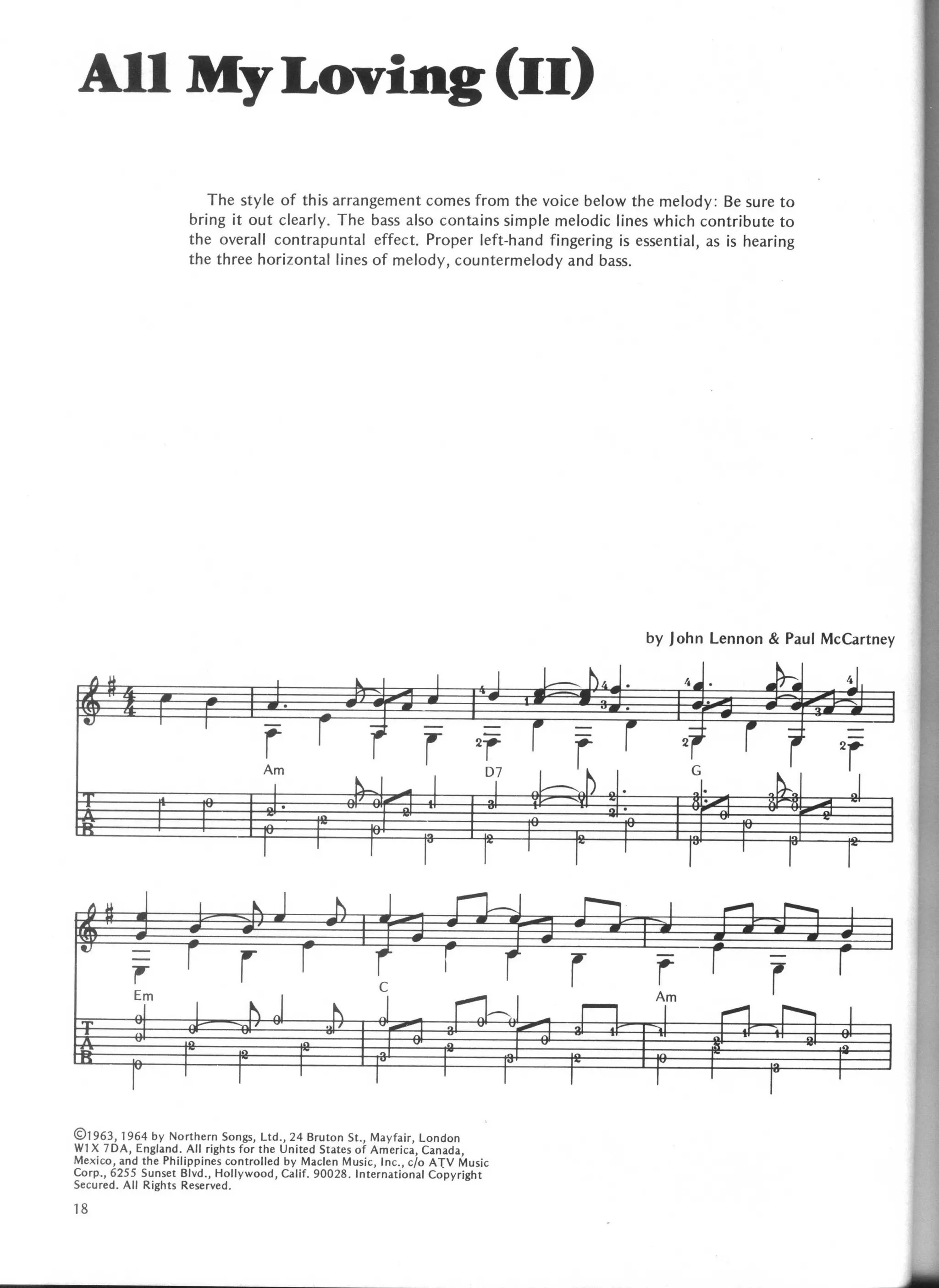 The beatles - Fingerpicking | PDF