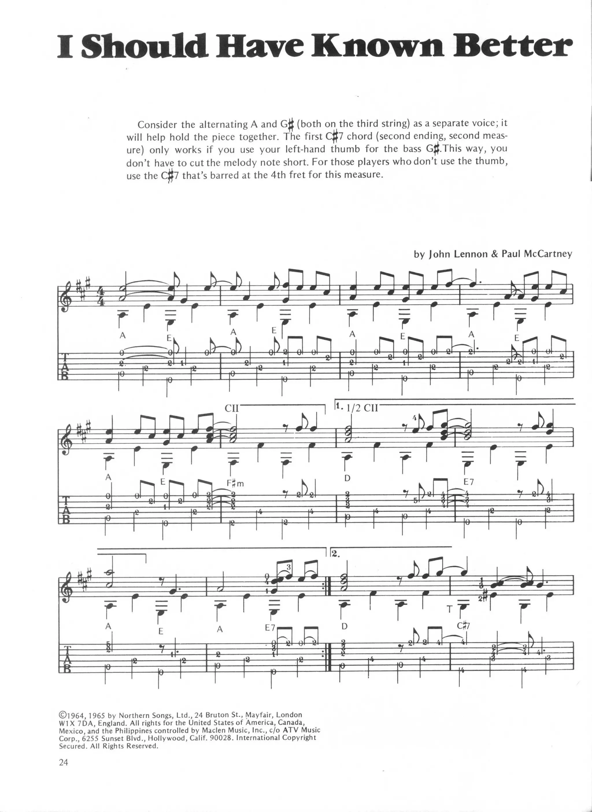 The beatles - Fingerpicking | PDF