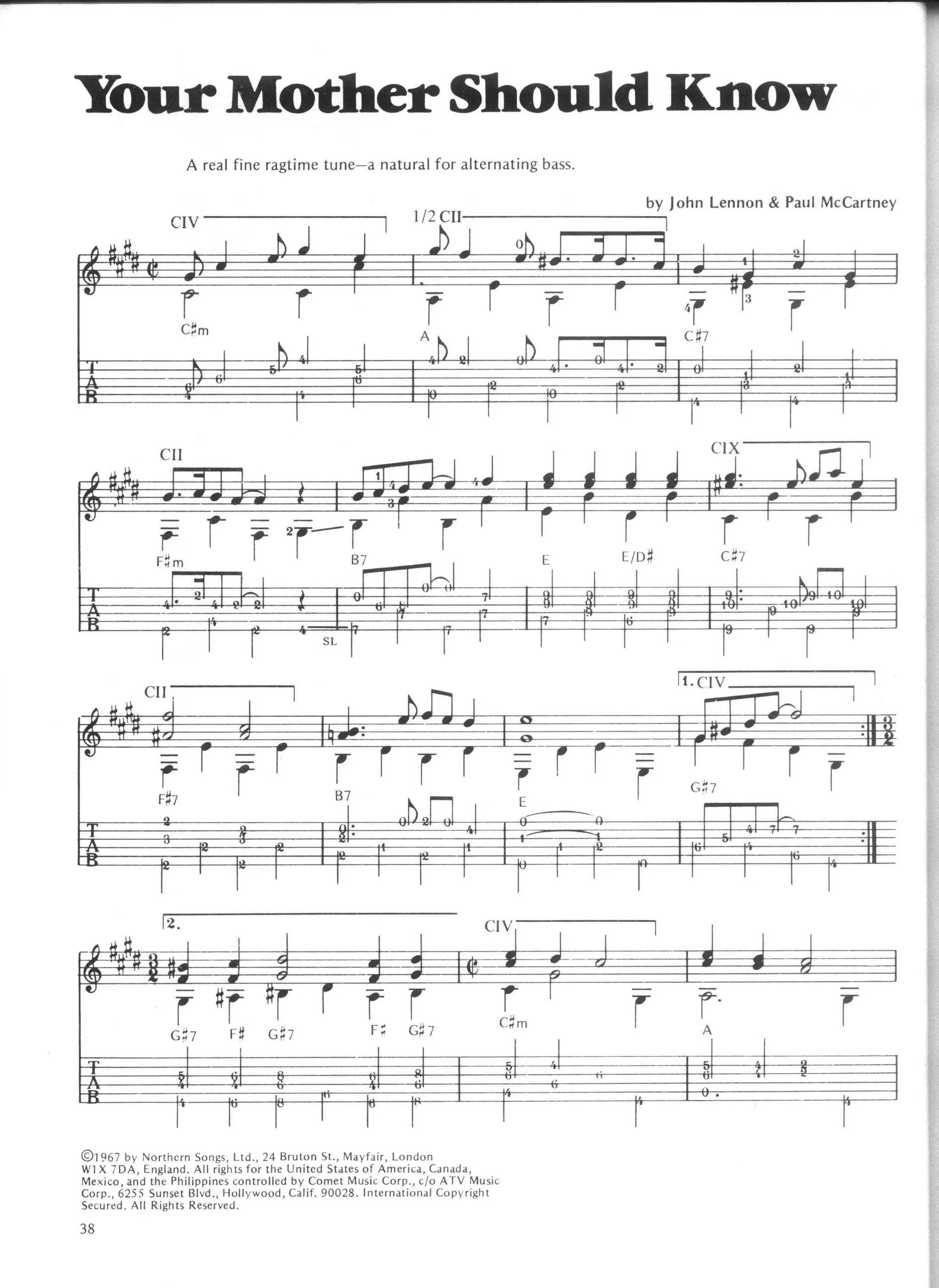 The beatles - Fingerpicking | PDF