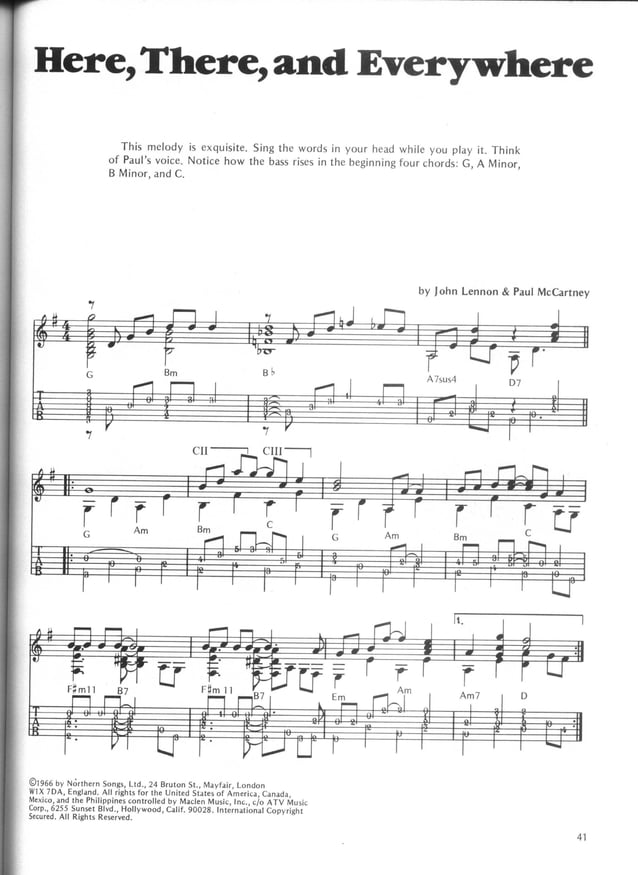 The beatles - Fingerpicking | PDF