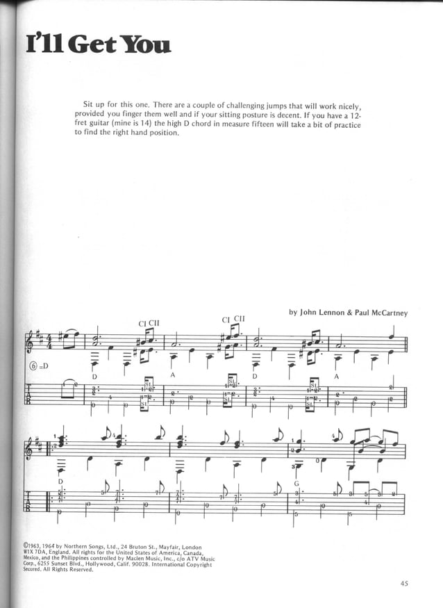 The beatles - Fingerpicking | PDF